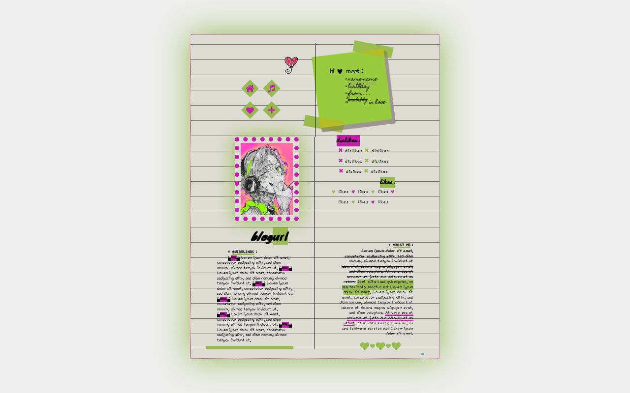 Buy Journal Template - Carrd